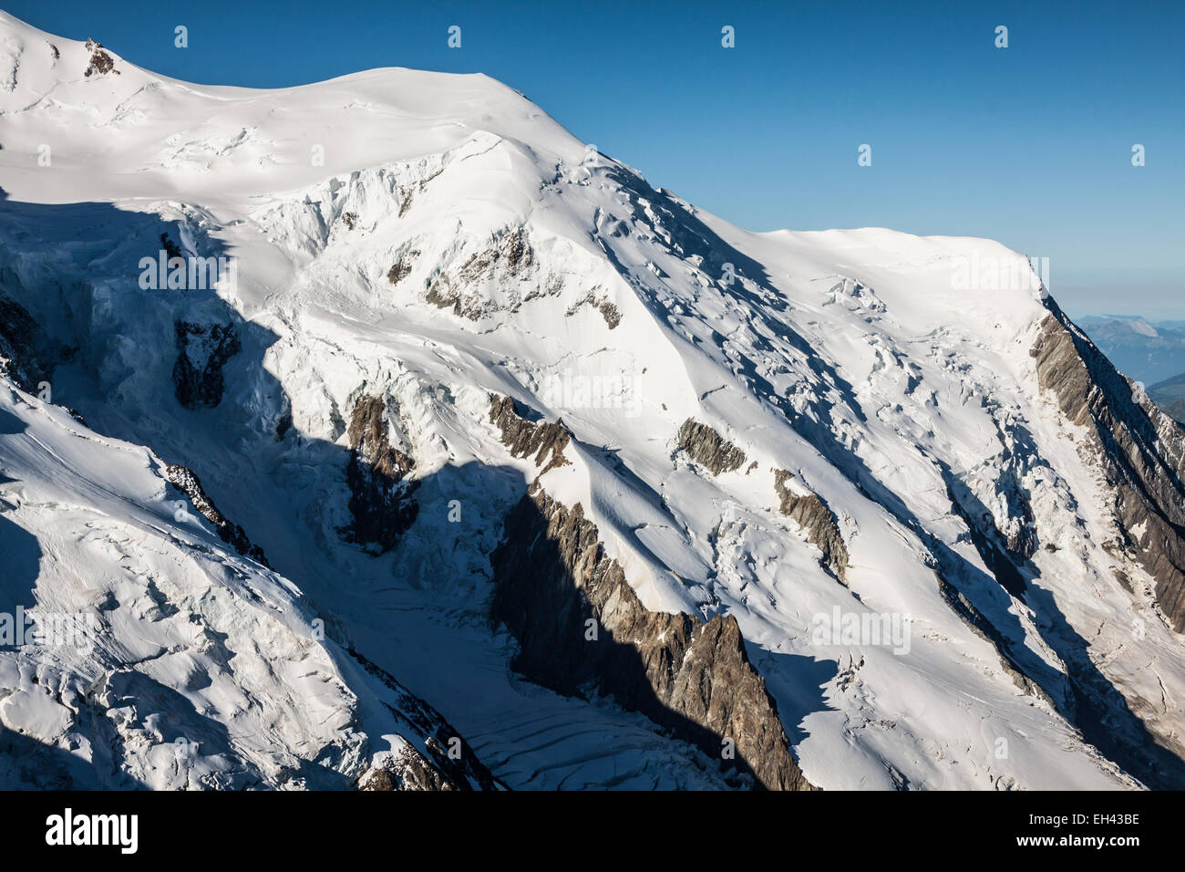 Mont Blanc, Mont Blanc Massif, Chamonix, Alps, France Stock Photo - Alamy