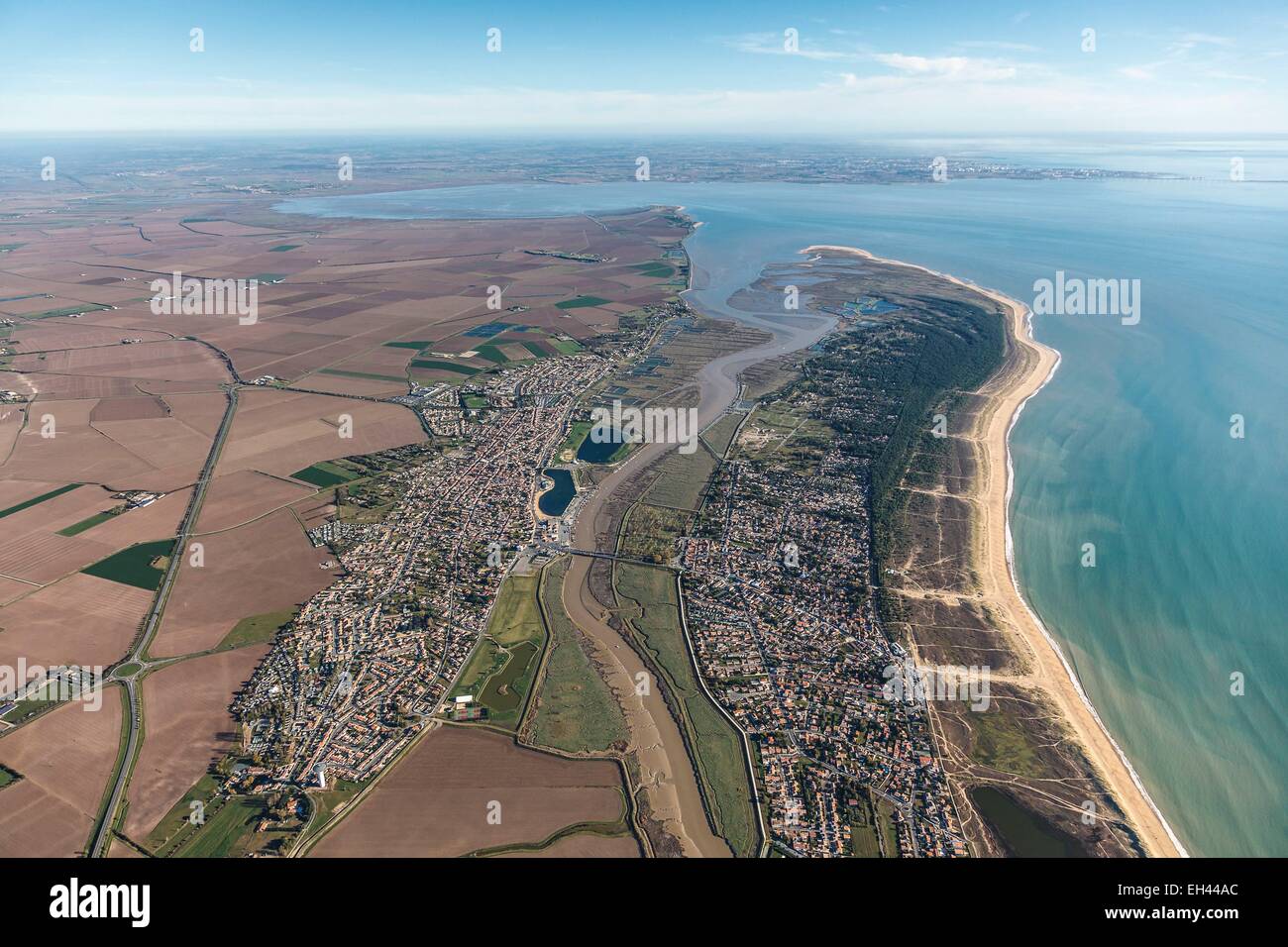 France, Vendee, La Faute sur Mer, la Casse de la Belle Henriette nature ...