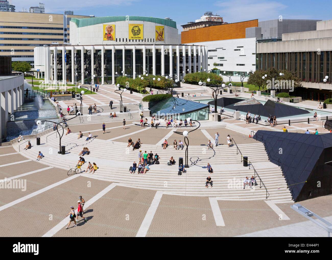 Canada, Quebec province, Montreal, Downtown, Quartier des spectacles ...