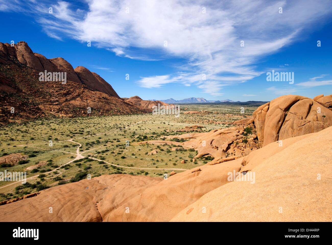 Namibia, Erongo region, Damaraland, Namib dΘsert, Spitzkoppe or ...