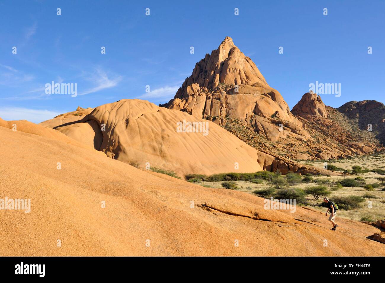 Namibia, Erongo region, Damaraland, Namib desert, Spitzkoppe or ...