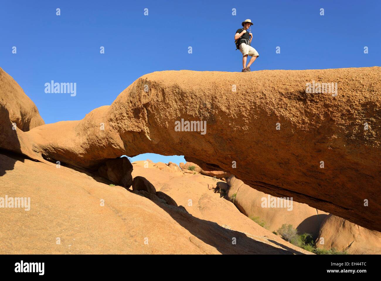 Namibia, Erongo region, Damaraland, Namib desert, Spitzkoppe or ...
