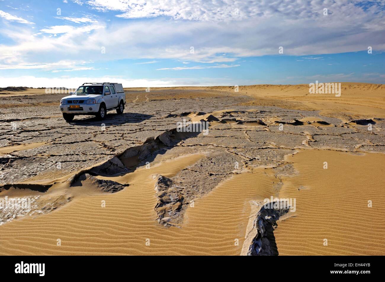 Namibia, Erongo region, Walvis Bay, Salt Evaporation Ponds Stock Photo ...