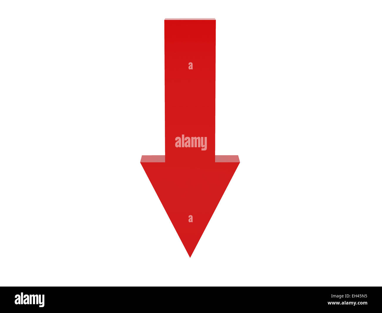 High resolution image. 3d illustration. The red arrow specifies ...