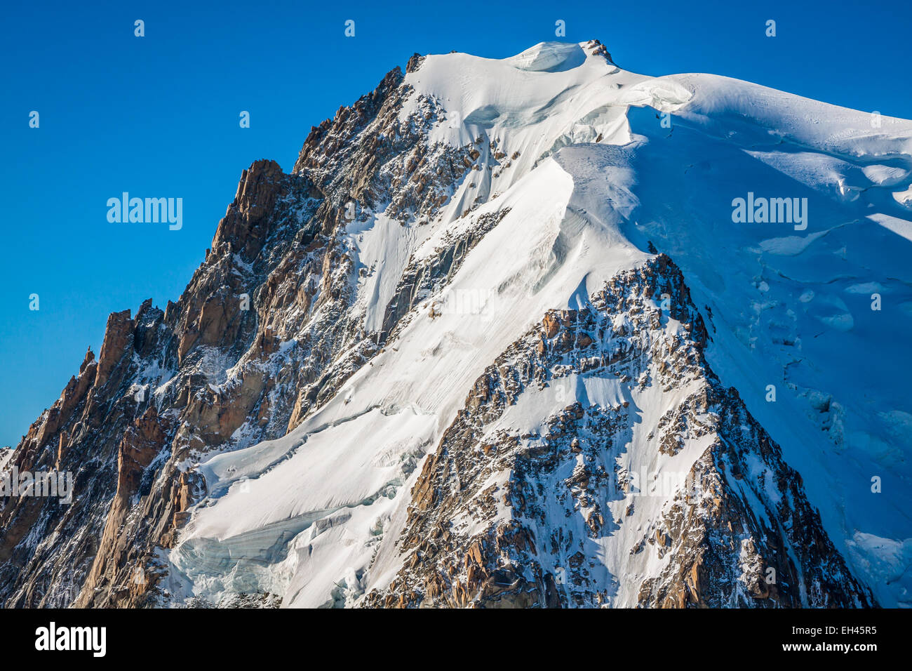 Mont Blanc, Mont Blanc Massif, Chamonix, Alps, France Stock Photo - Alamy