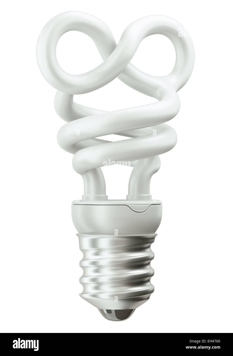 infinity symbol light bulb isolated over white background Stock Photo ...