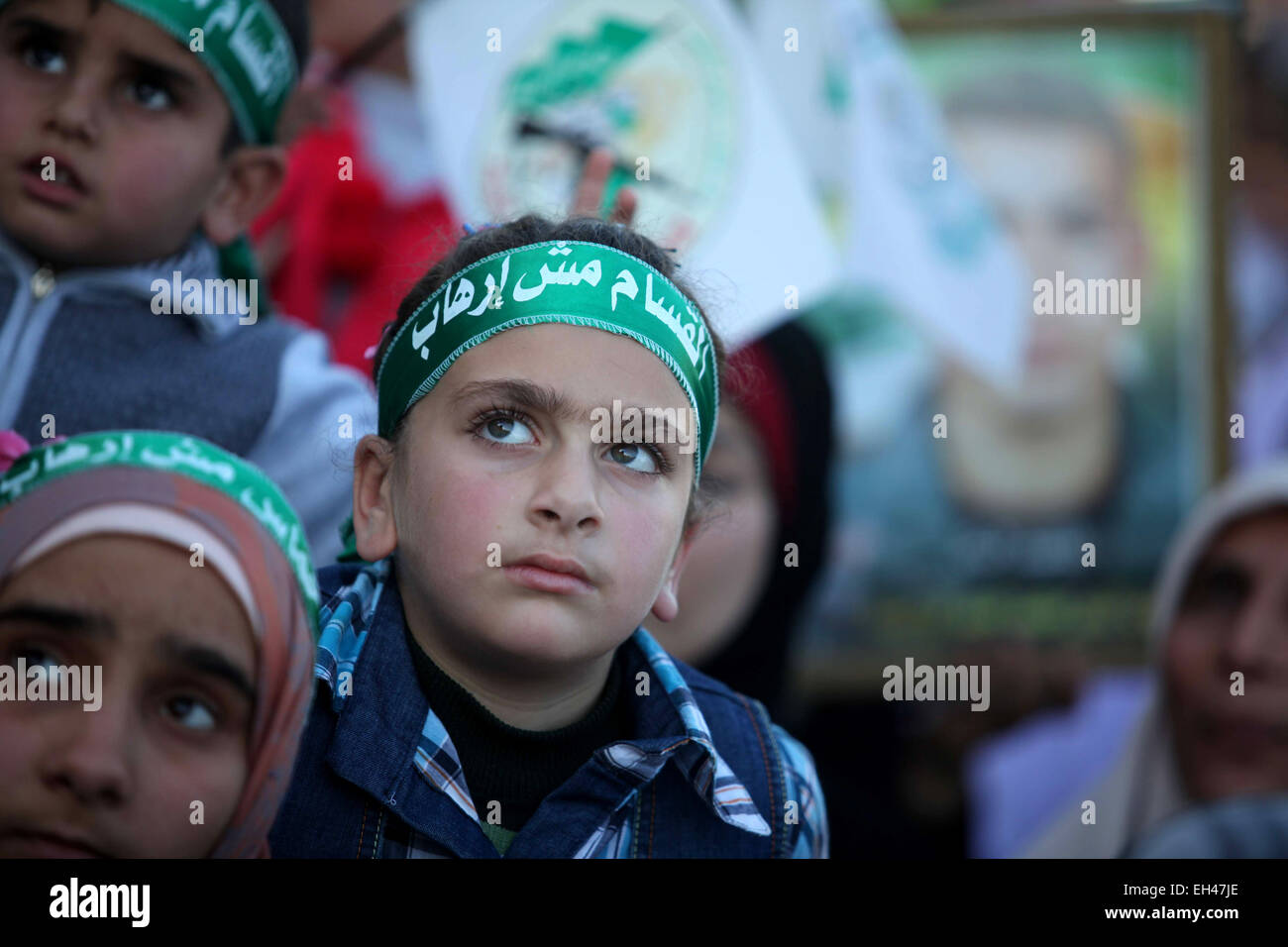Bureij, Gaza Strip, Palestinian Territory. 6th Mar, 2015. Palestinian ...