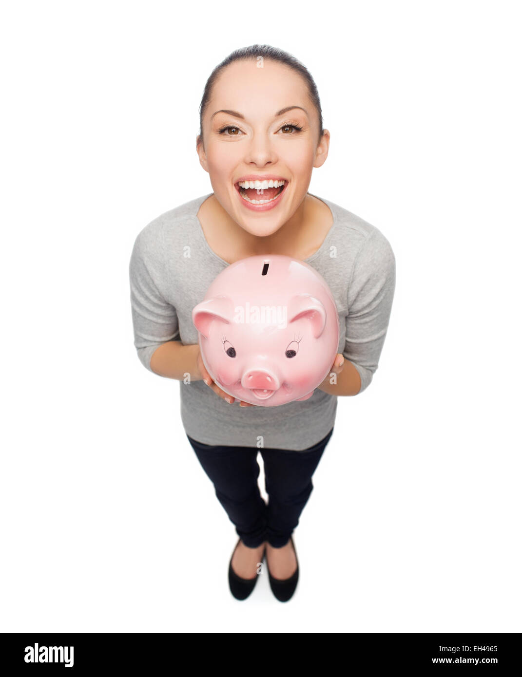 Happy laughing teenager student Cut Out Stock Images & Pictures - Alamy