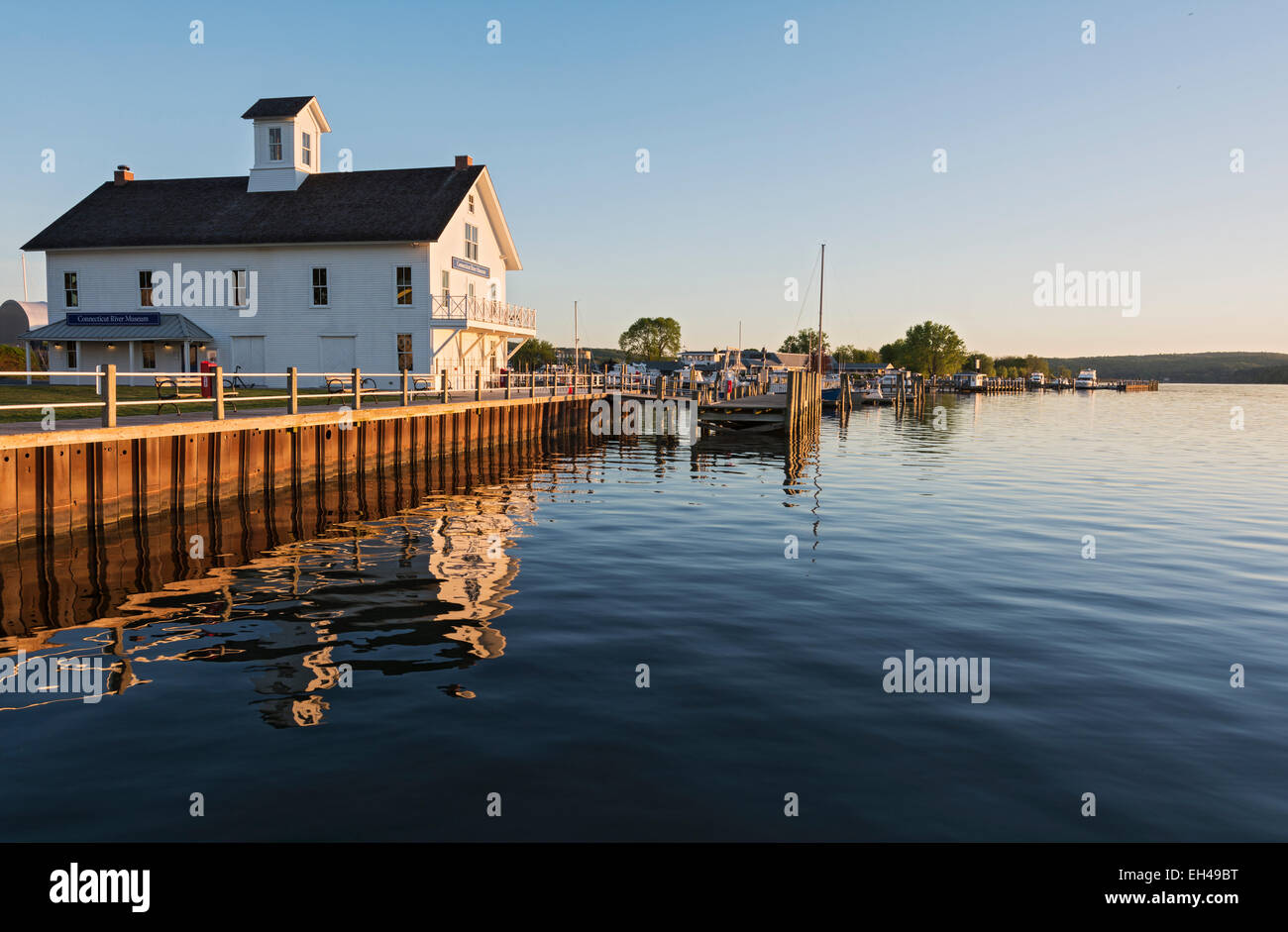 Connecticut River Museum at Essex, sunrise Stock Photo - Alamy