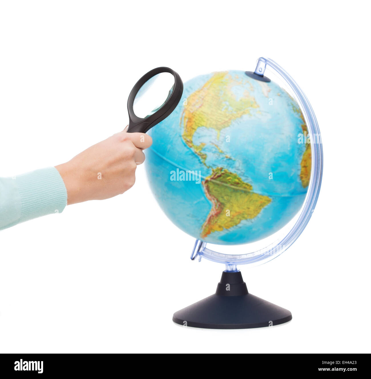 Magnifying glass map usa hi-res stock photography and images - Alamy
