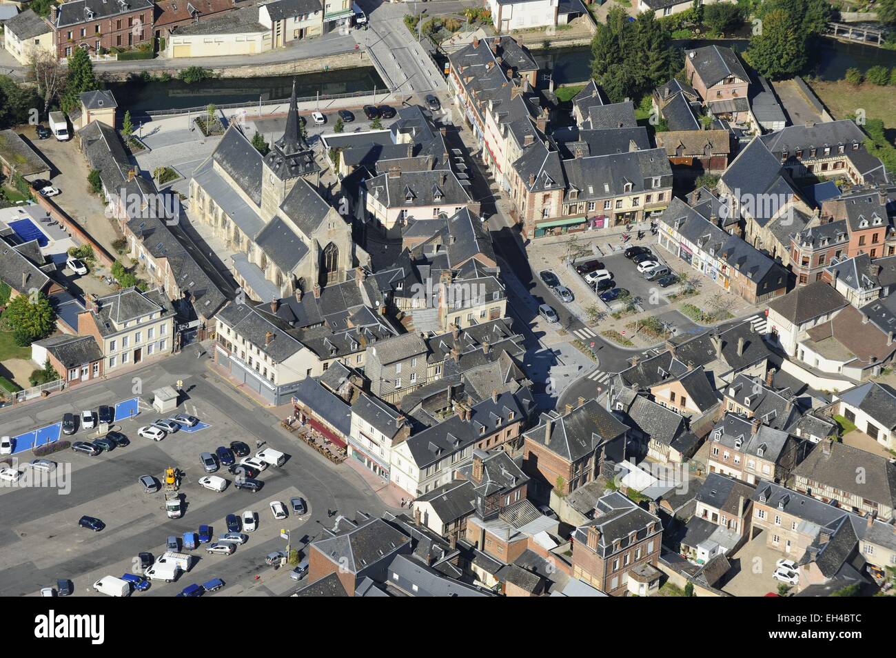 France, Eure, Brionne (aerial view Stock Photo - Alamy