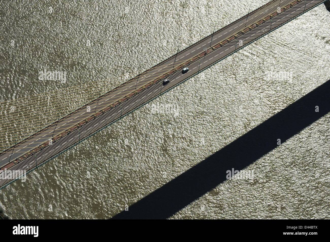 France, Seine Maritime, Brotonne bridge over the Seine in Eastern ...