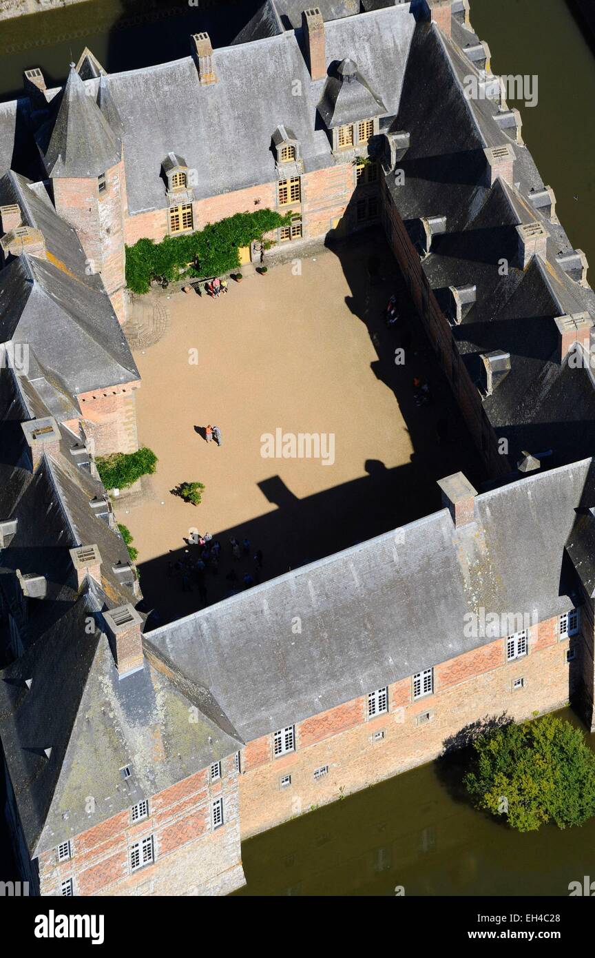 medieval castle in carrouges (normandy - france Stock Photo - Alamy
