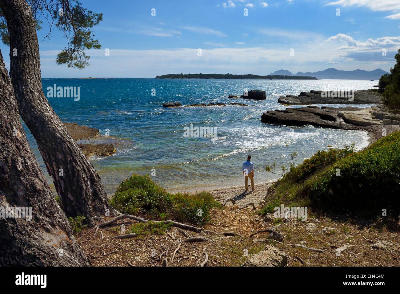 France, Alpes Maritimes, Lerins Islands, Sainte-Marguerite island, the ...