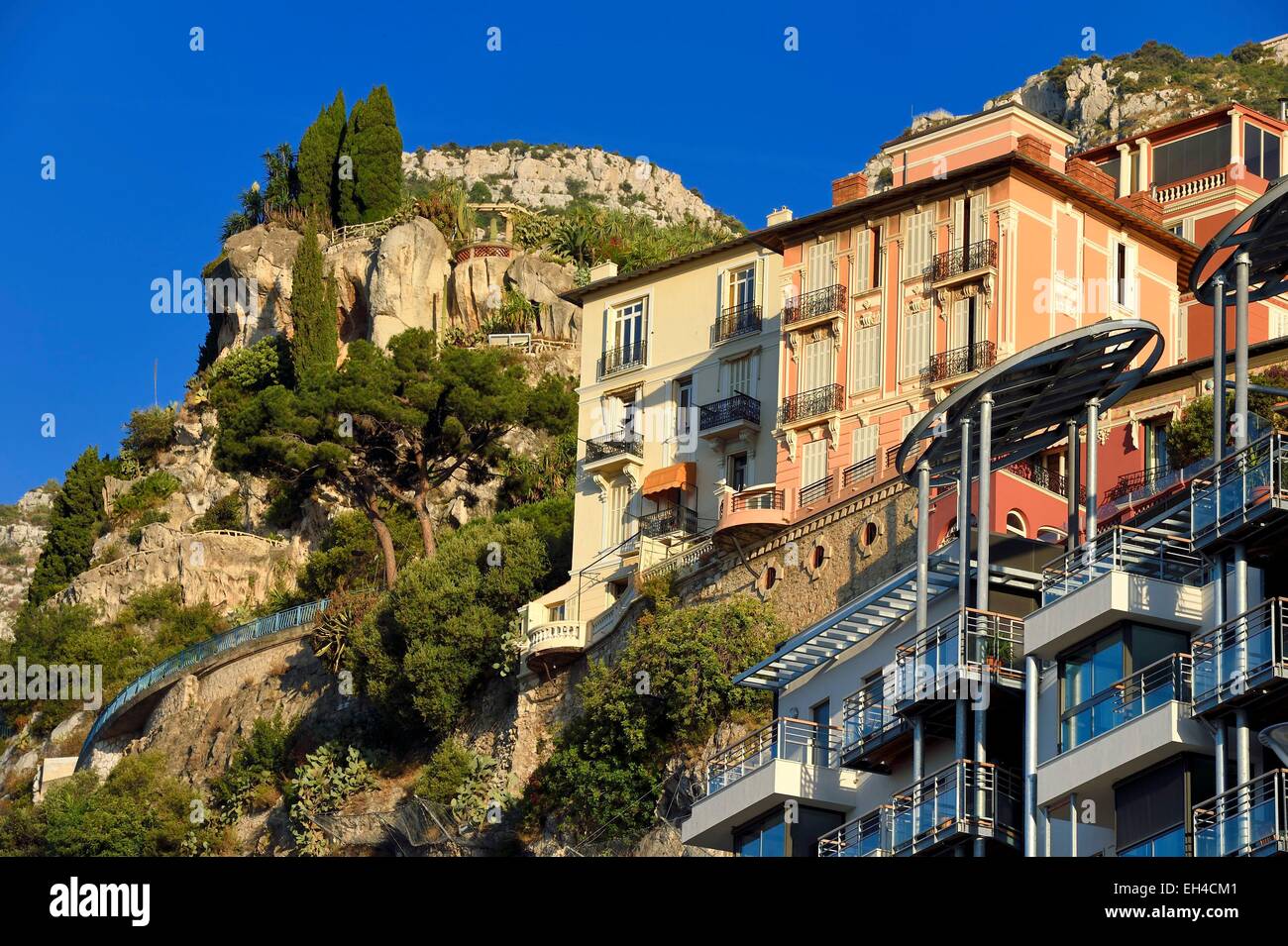 Principality of Monaco, Monaco, La Condamine district and the Exotic ...