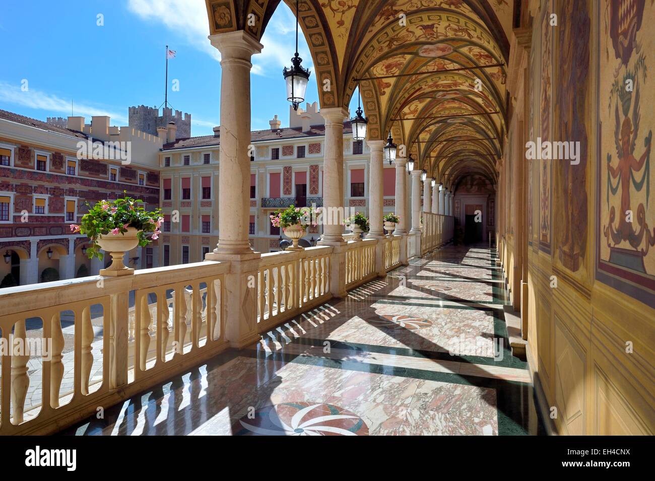 Principality of Monaco, Monaco, the Rock, the royal palace, Hercules ...