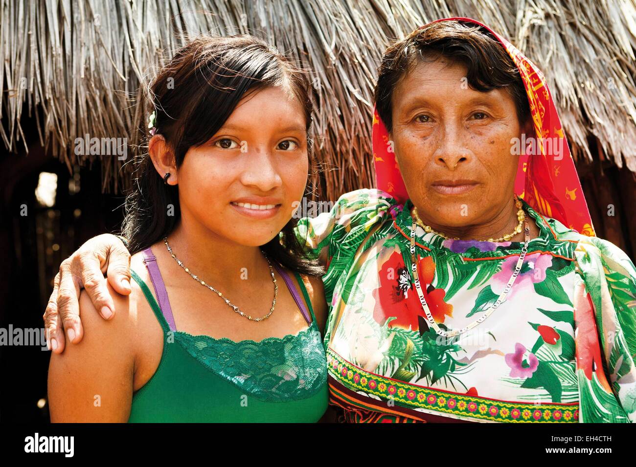 Panama, San Blas archipelago, Kuna Yala, Kunas indigenous community ...