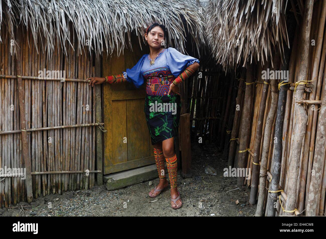 Panama, San Blas archipelago, Kuna Yala, Kunas indigenous community ...