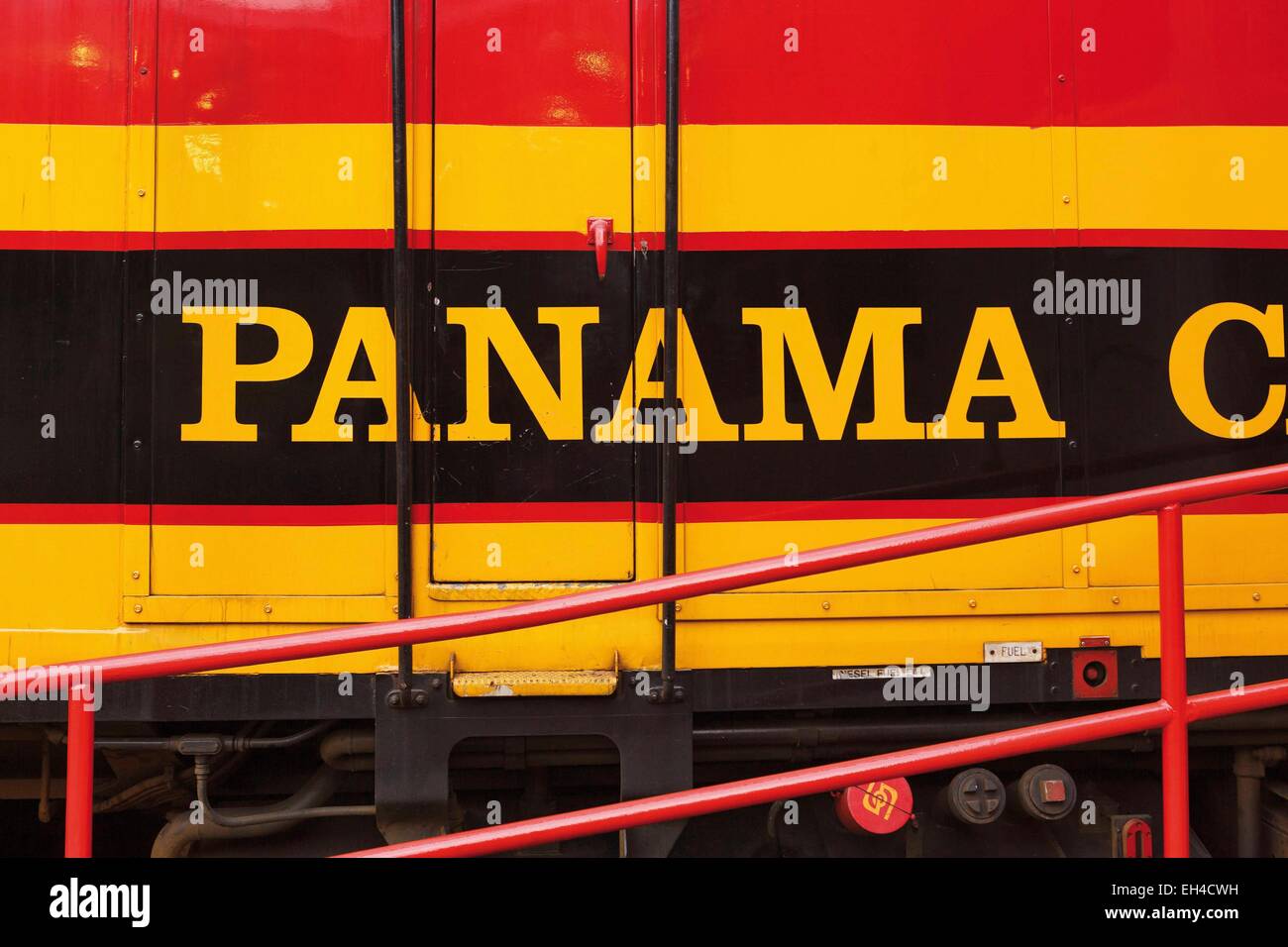 Panama, locomotive tourist train Stock Photo - Alamy