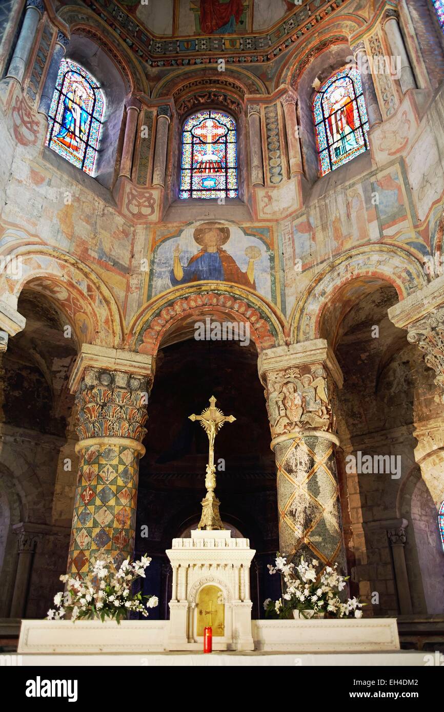 Mural church of sainte radegonde hi-res stock photography and images ...