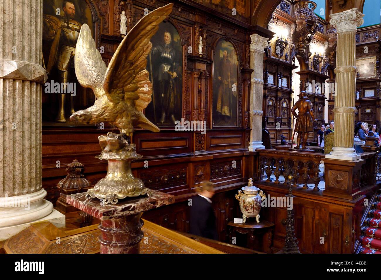 Romania, Wallachia, Sinaia, Peles Castle former royal residence built ...