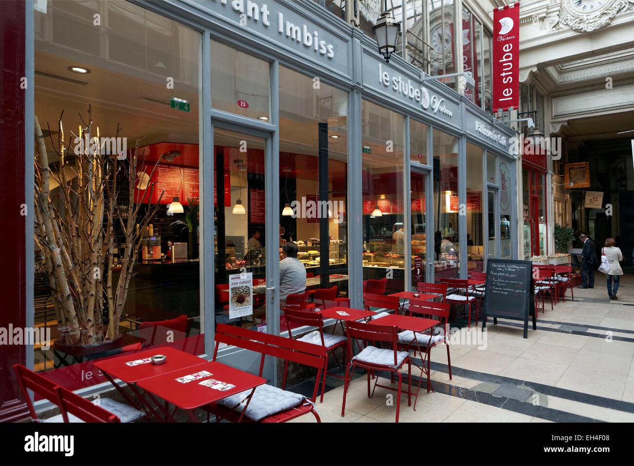 France, Paris, Passage Verdeau, le Stube restaurant Stock Photo - Alamy