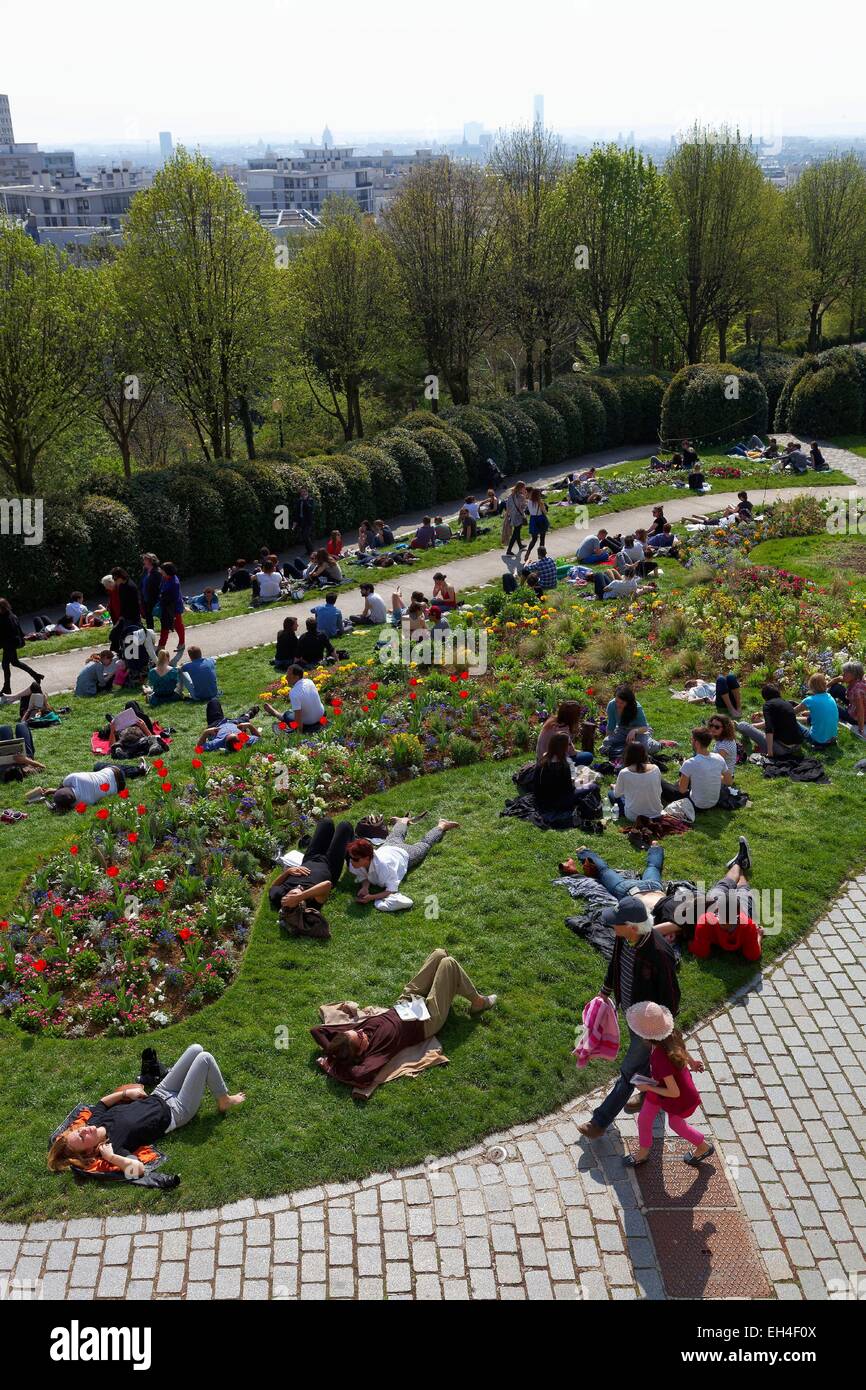 France, Paris, Belleville Park Stock Photo - Alamy