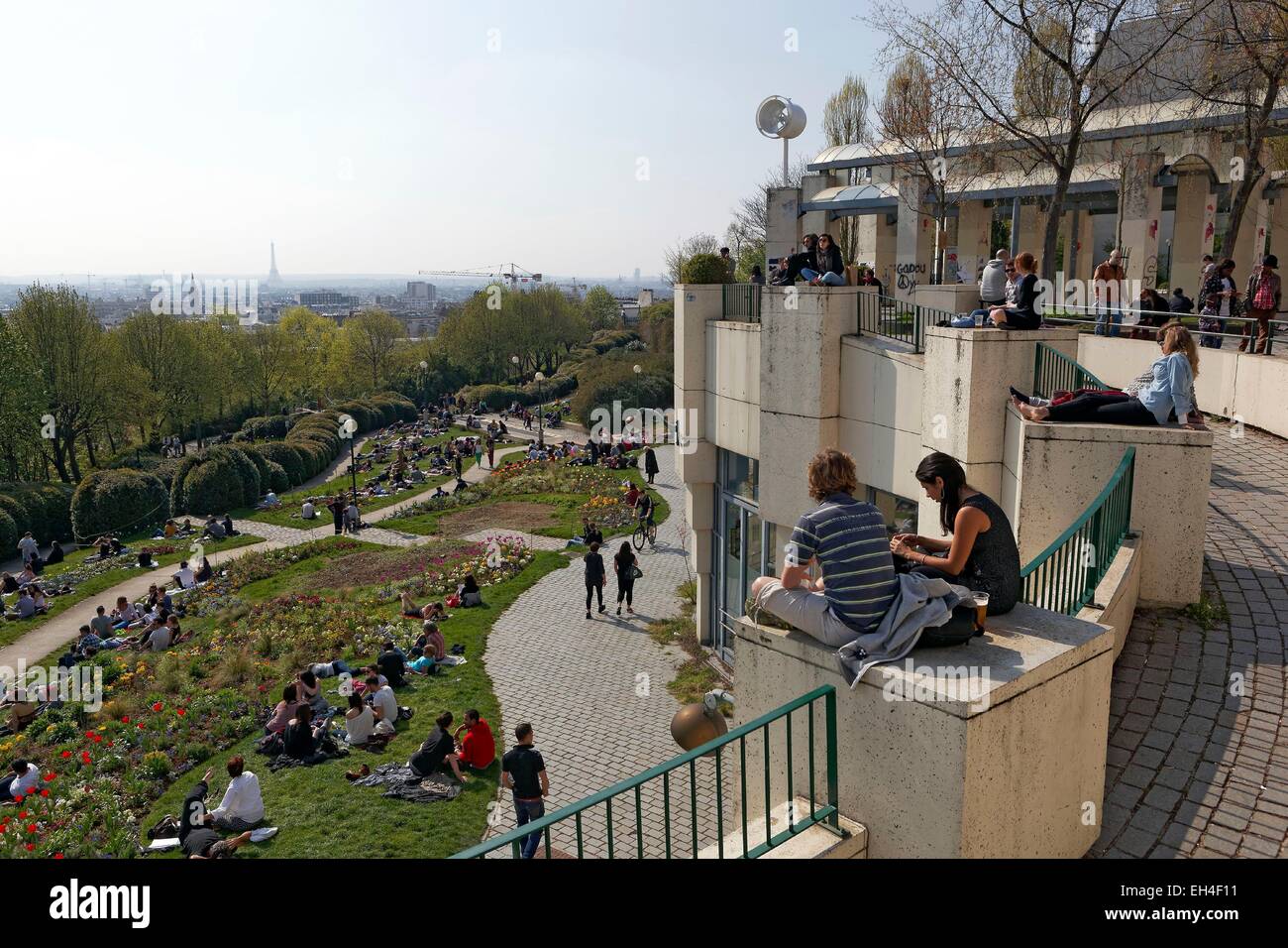 France, Paris, Belleville Park Stock Photo - Alamy