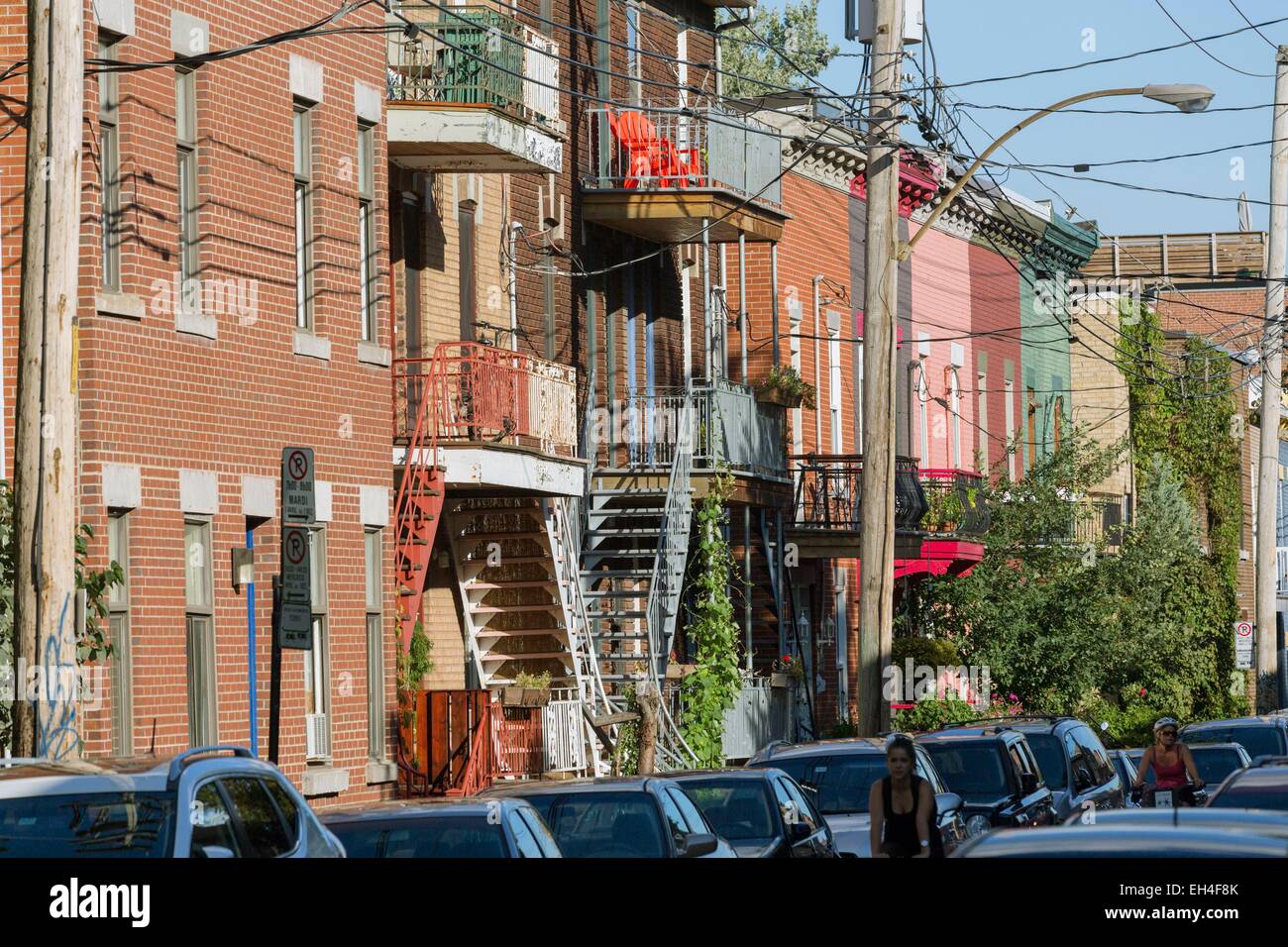 Canada, Quebec province, Montreal, district of Plateau-Mont-Royal, a ...
