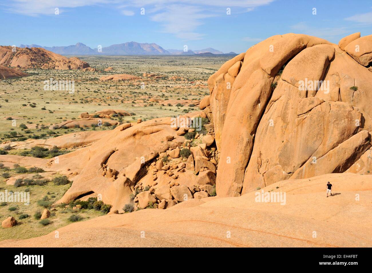Namibia, Erongo region, Damaraland, Namib desert, Spitzkoppe or ...