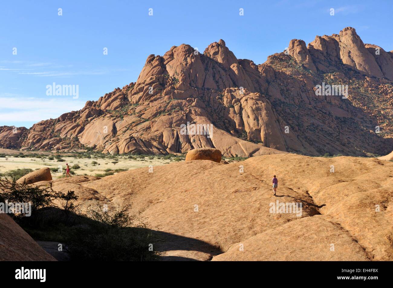 Namibia, Erongo region, Damaraland, Namib desert, Spitzkoppe or ...