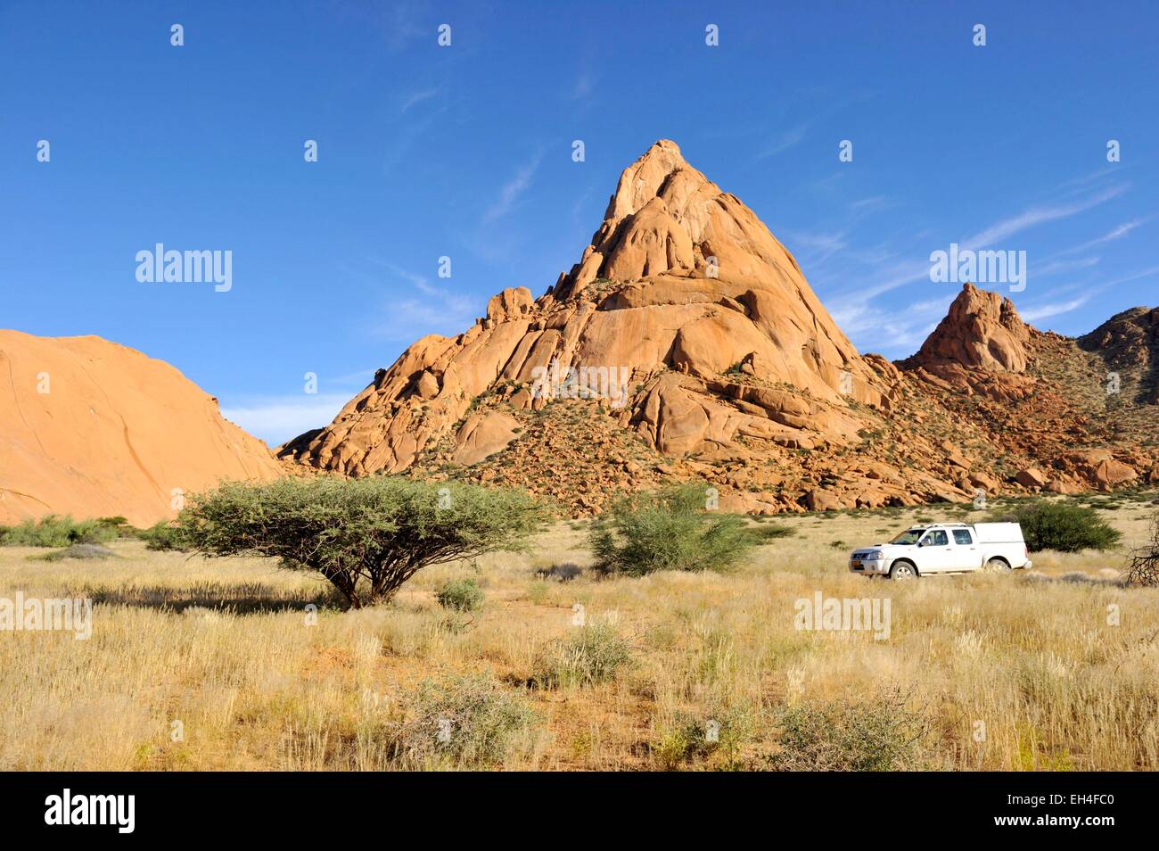Namibia, Erongo region, Damaraland, Namib desert, Spitzkoppe or ...