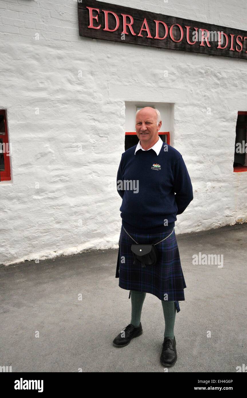United Kingdom, Scotland, Pitlochry, Edradour distillery founded in ...