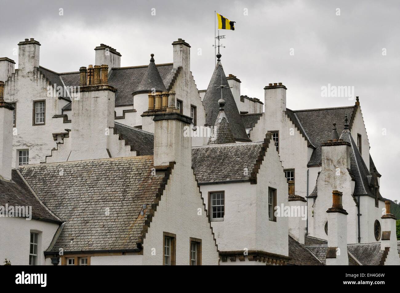 United Kingdom, Scotland, Pitlochry, Blair castle, castle Stock Photo ...