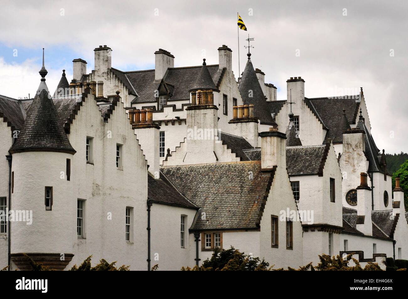United Kingdom, Scotland, Pitlochry, Blair castle, castle Stock Photo ...