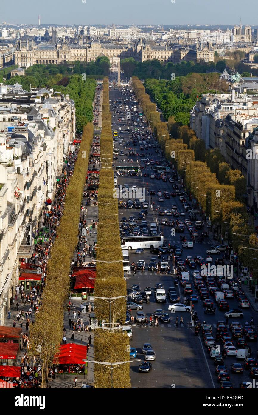 France, Paris, Champs-Elysees Stock Photo - Alamy