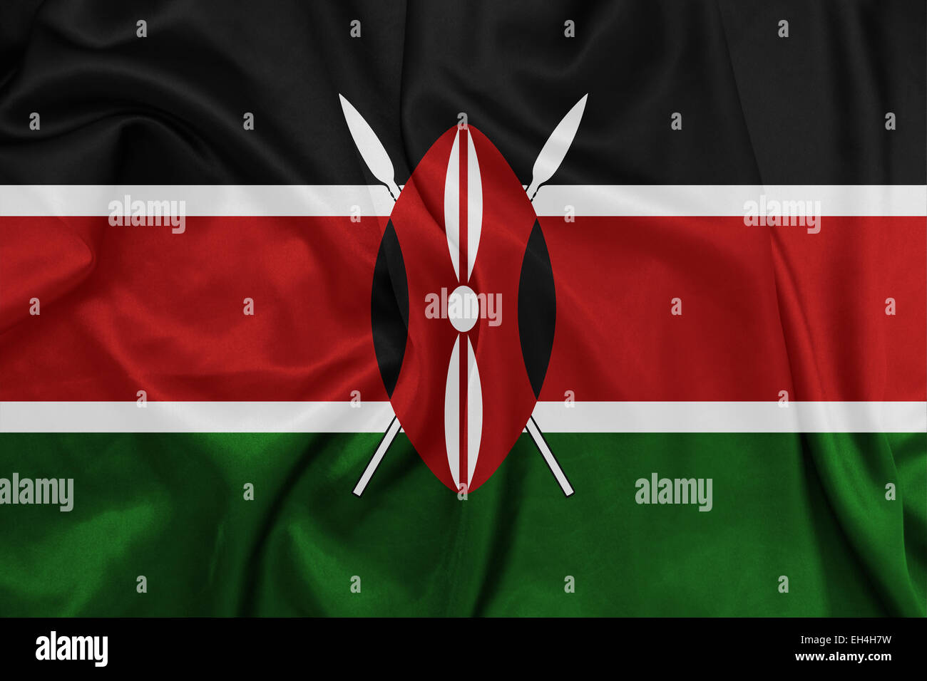Kenyan flag hi-res stock photography and images - Alamy