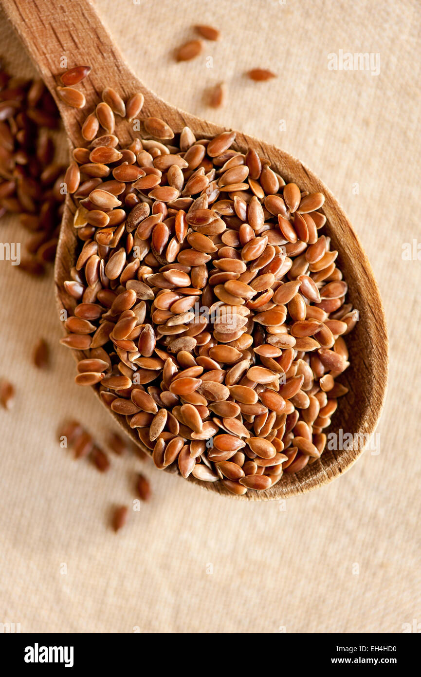 Closeup pile flaxseed grain hi-res stock photography and images - Alamy