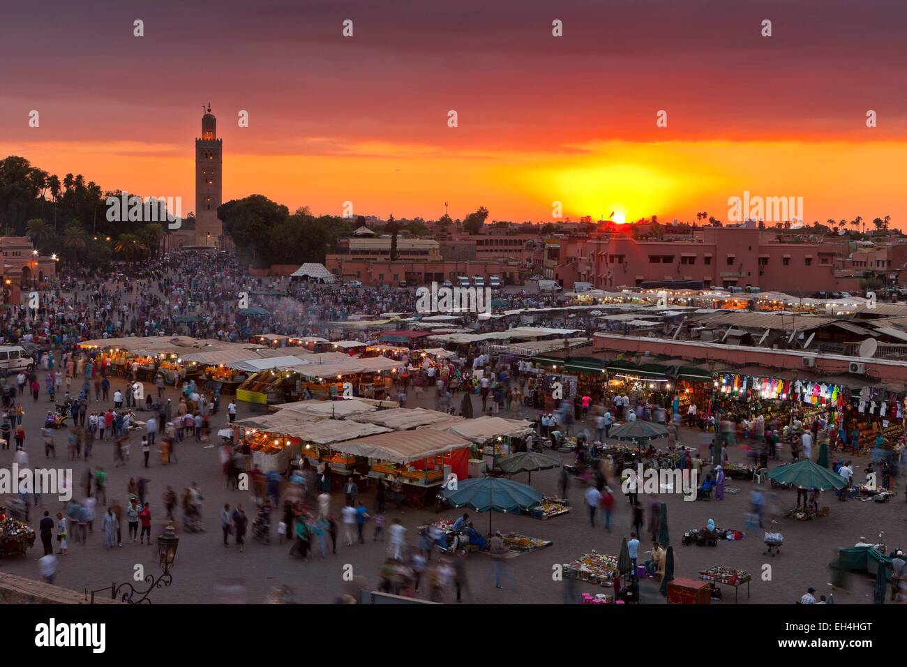 Morocco, High Atlas, Marrakech, Imperial city, Medina listed as World ...
