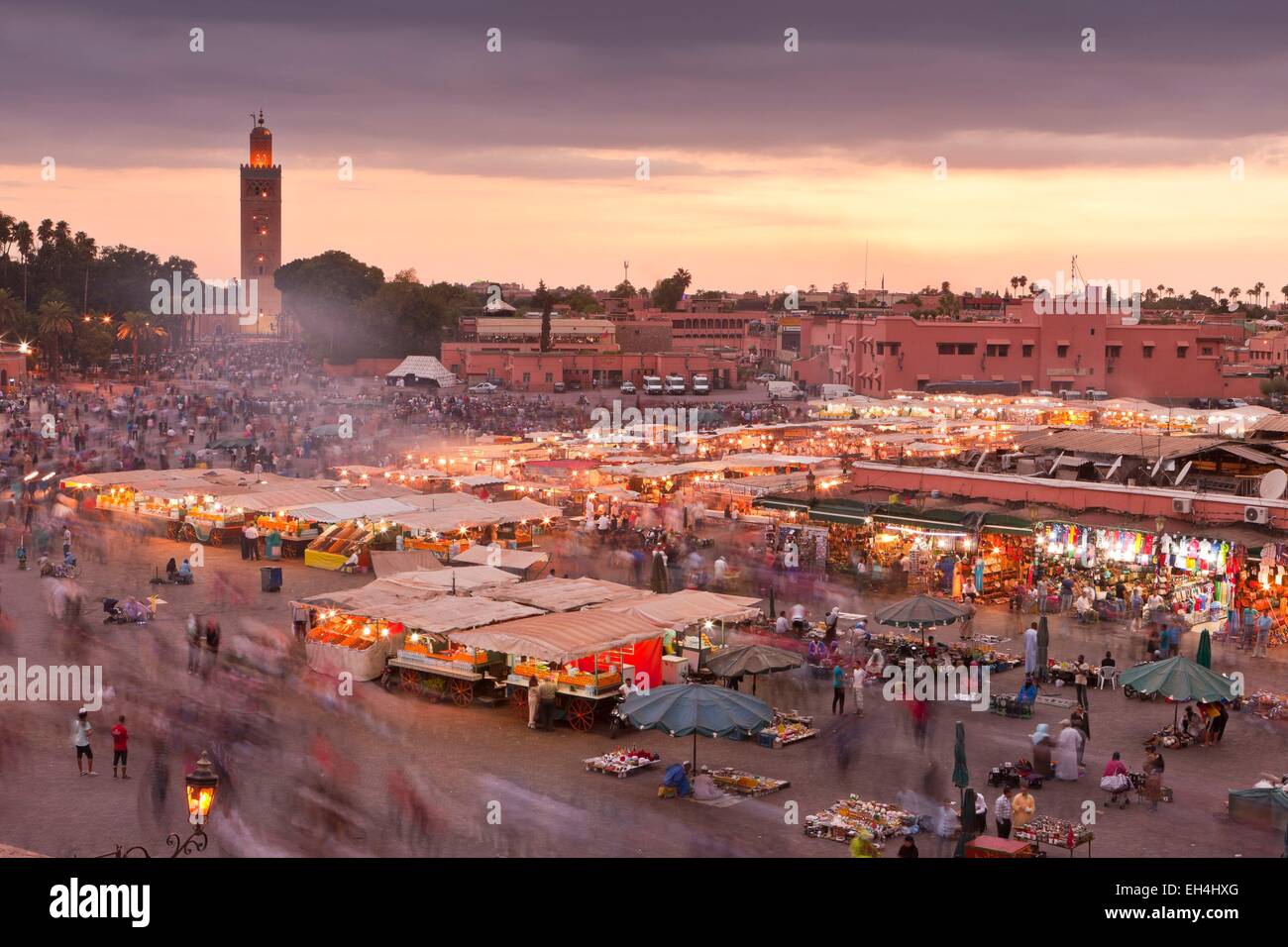 Morocco, Haut Atlas, Marrakech, Imperial city, Medina listed as World ...