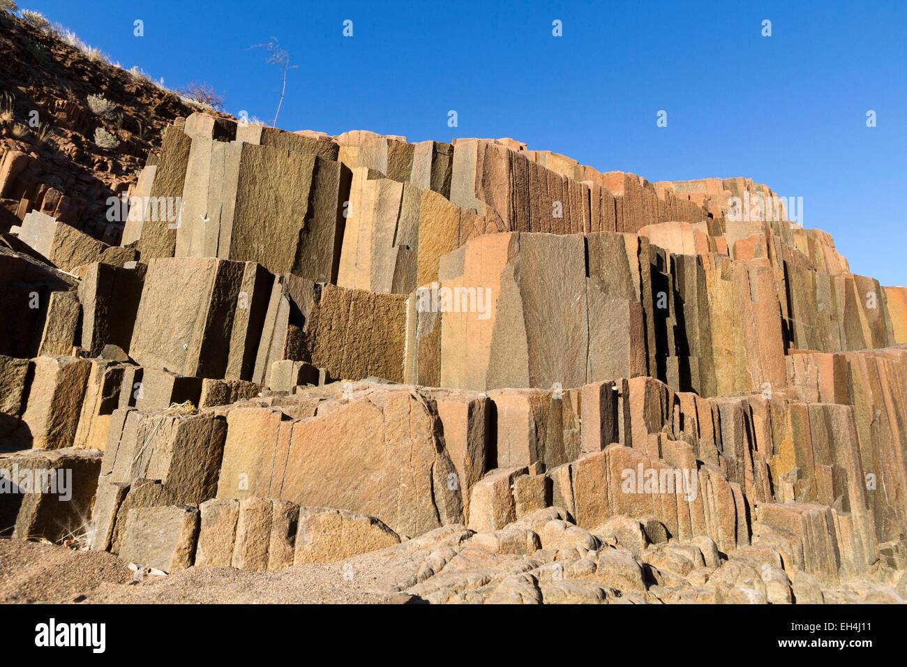 Namibia, Kunene region, Damaraland, organ pipes of basalt near ...