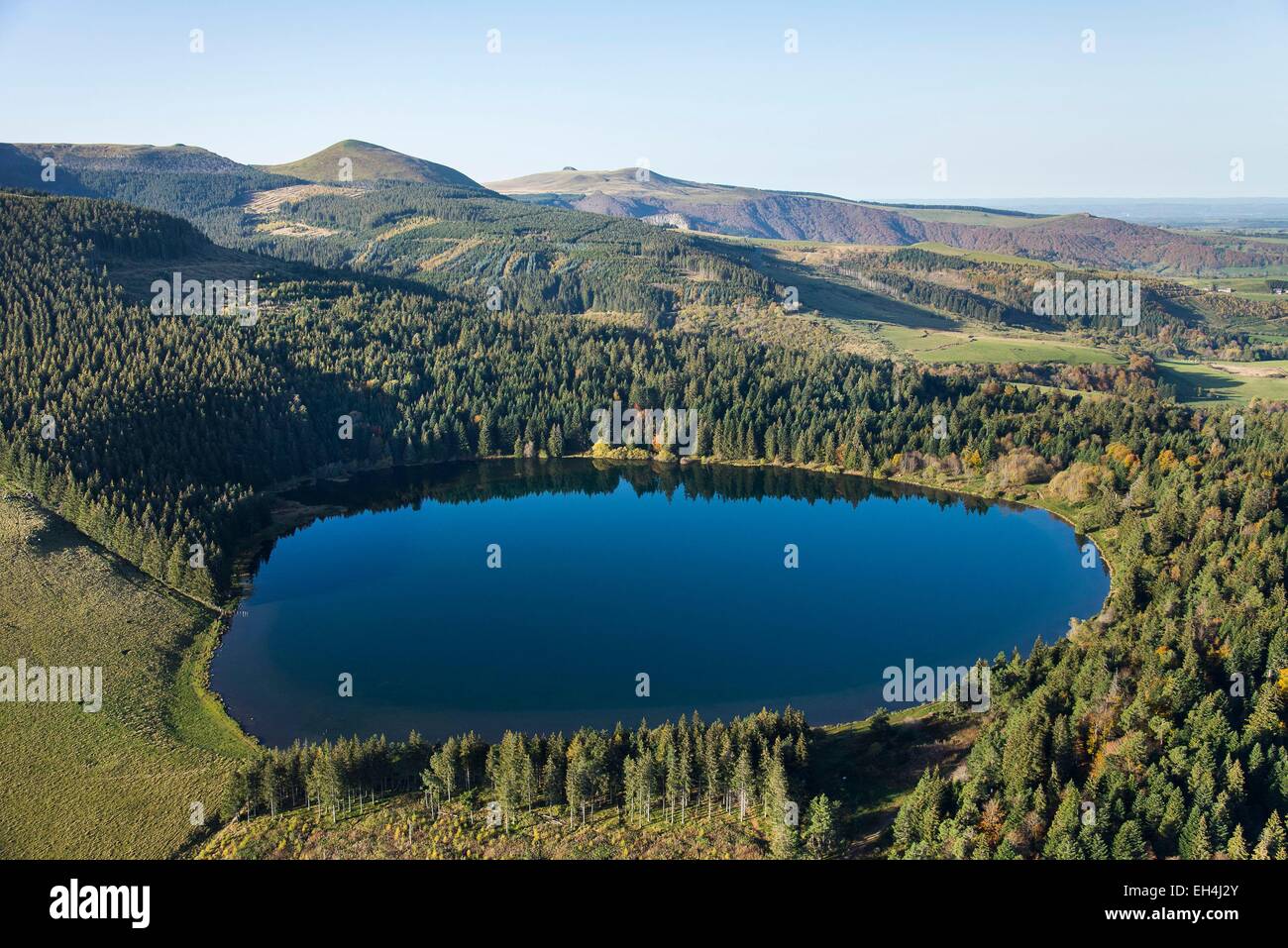 France, Puy de Dome, Orcival, Parc Naturel Regional des Volcans d ...