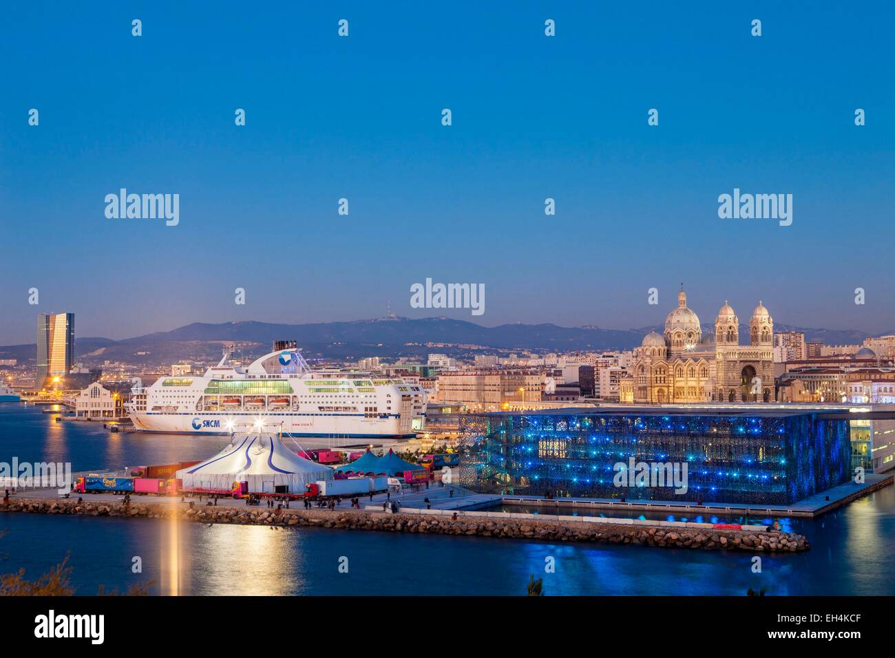 France, Bouches du Rhone, Marseille, the pier J4, MuCEM (Europe ...