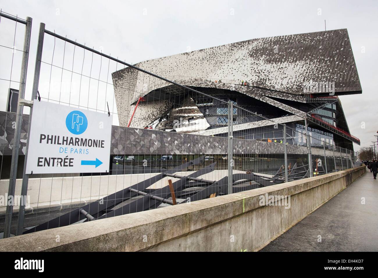 France, Paris, The Philarmonie de Paris by the architecte Jean Nouvel ...