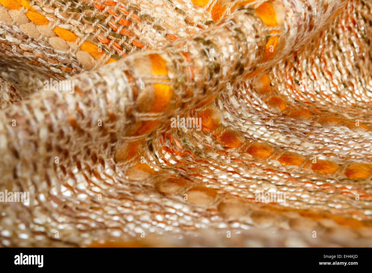Wool texture of handmade shawl with soft threads , Knitted background ...