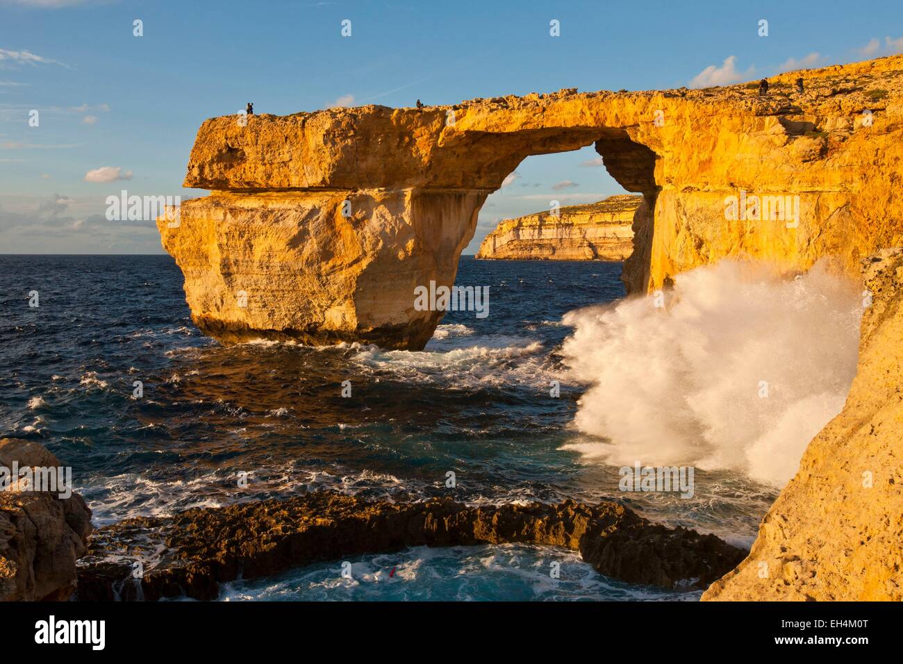 Malta, Gozo island, the natural arch of Azure Window Stock Photo - Alamy