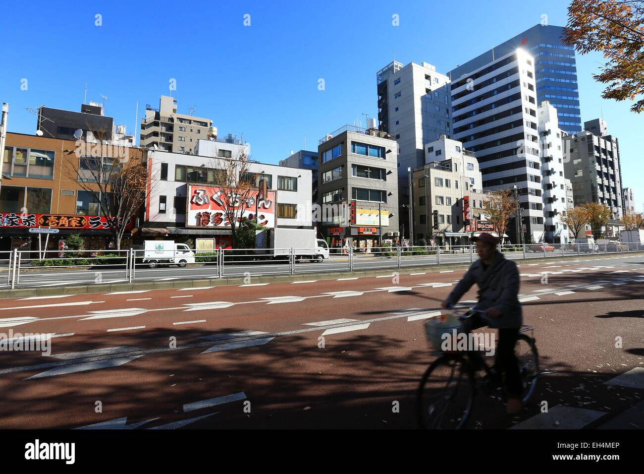 Japan, Honshu island, Tokyo, Chuo, Tsukiji district, Harumi Street ...
