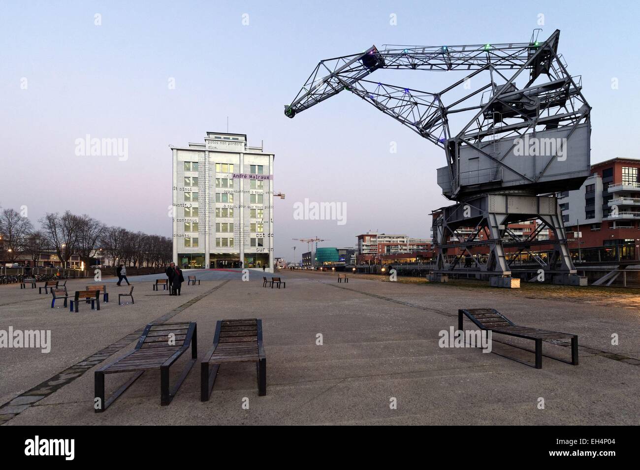 Mediatheque andre malraux andre malraux multimedia library hi-res stock ...