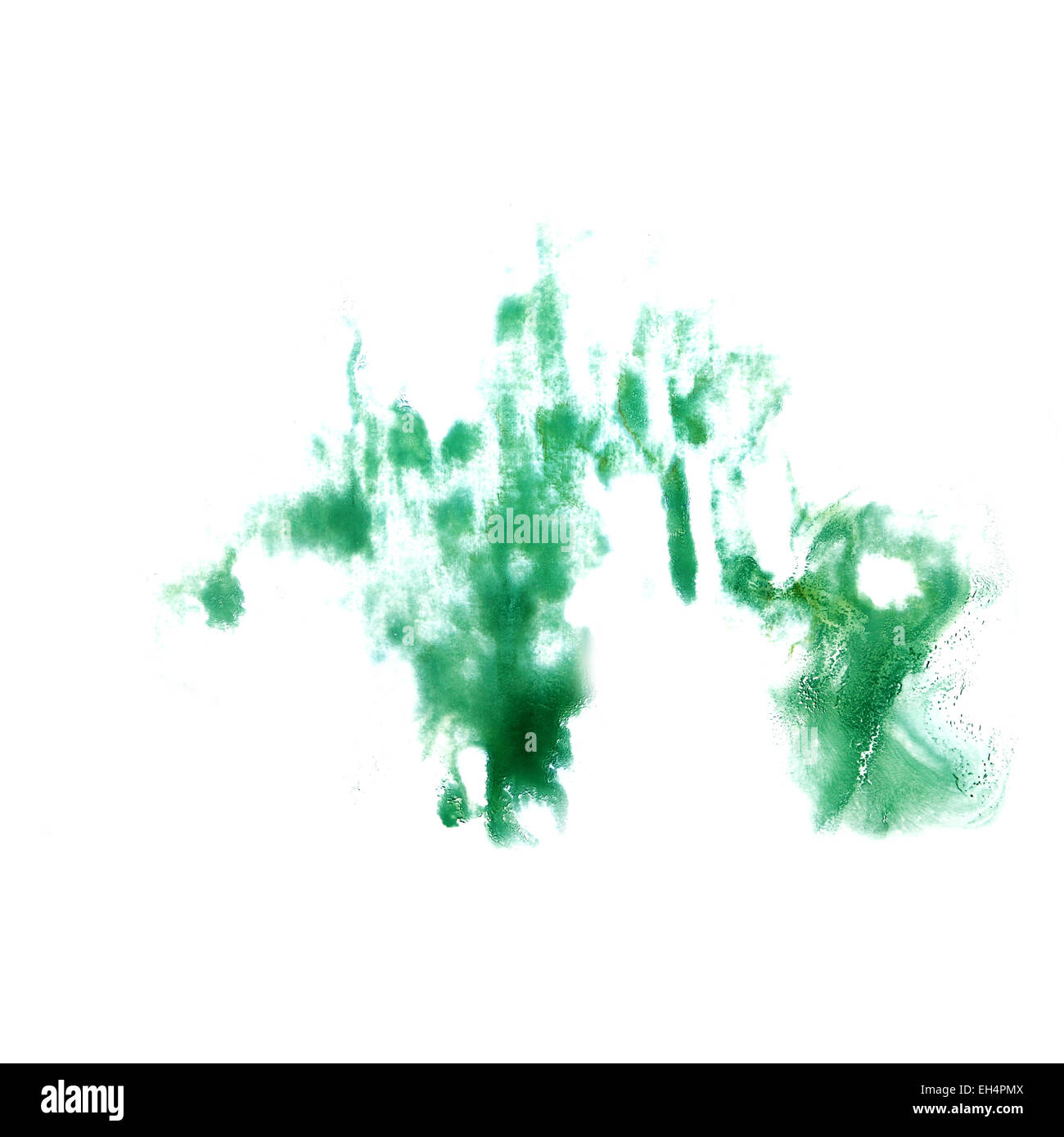 stain green with watercolour paint stroke watercolor isolated Stock ...