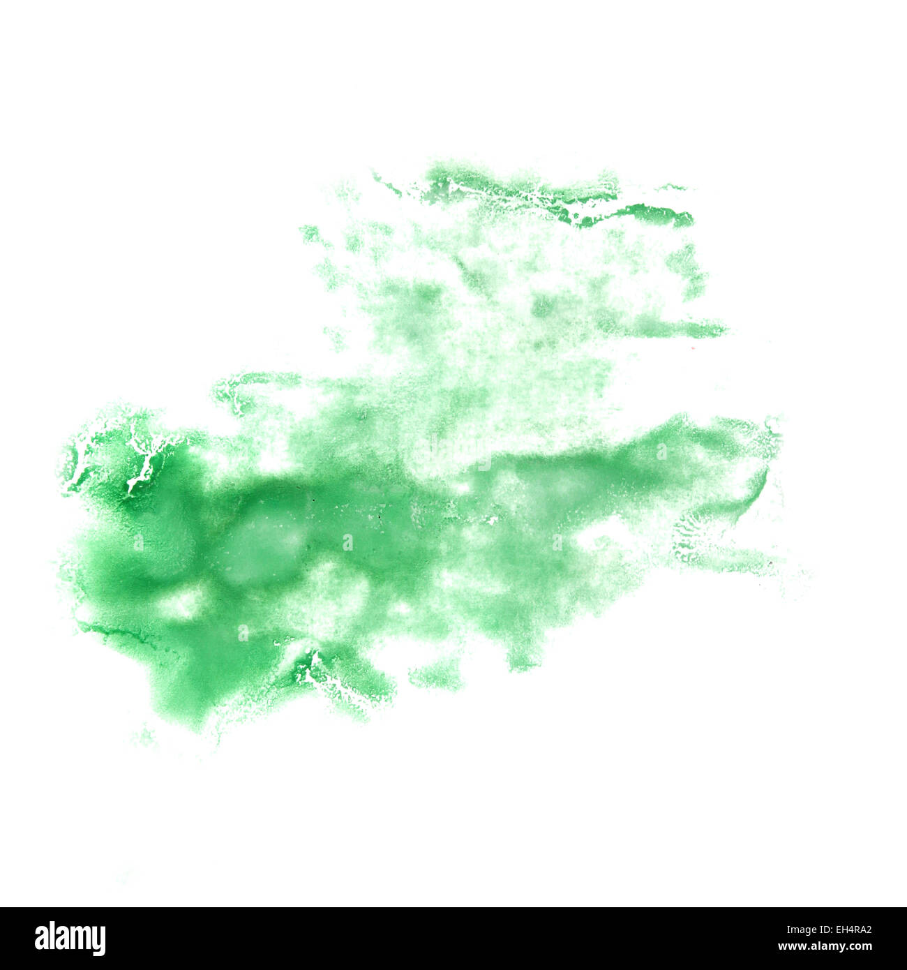stain green with watercolour paint stroke watercolor isolated Stock ...